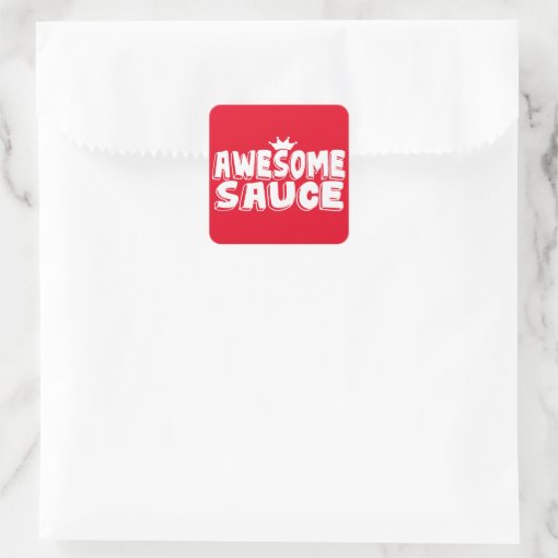 Awesome Sauce Square Sticker | Zazzle