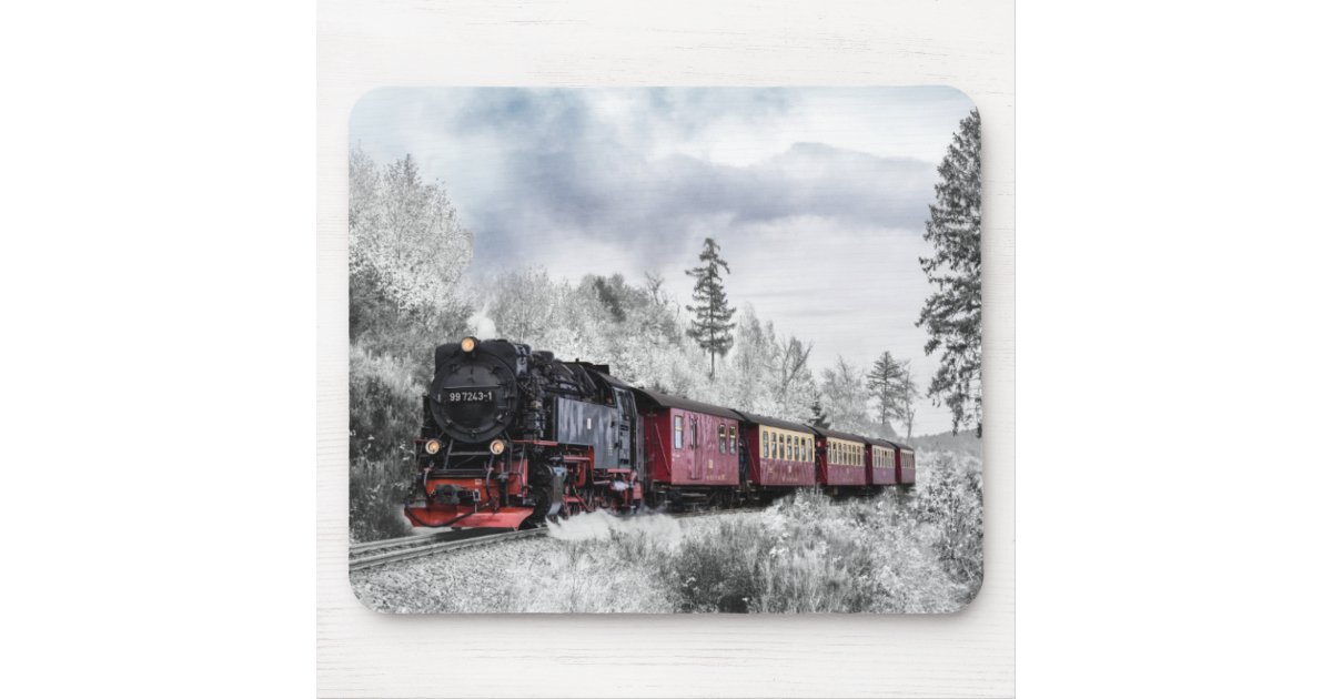 Awesome Steam Locomotive Mouse Pad | Zazzle