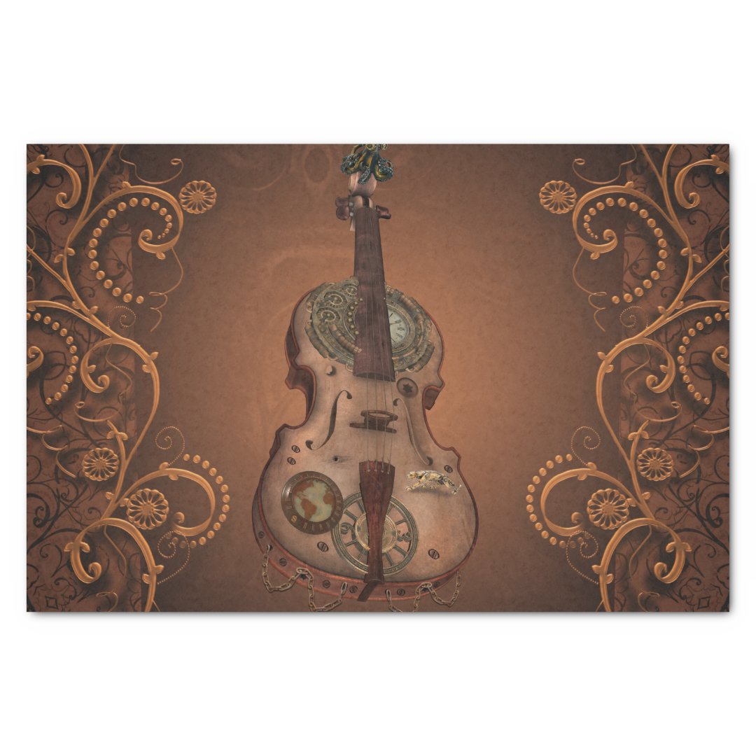 Awesome steampunk violin tissue paper | Zazzle