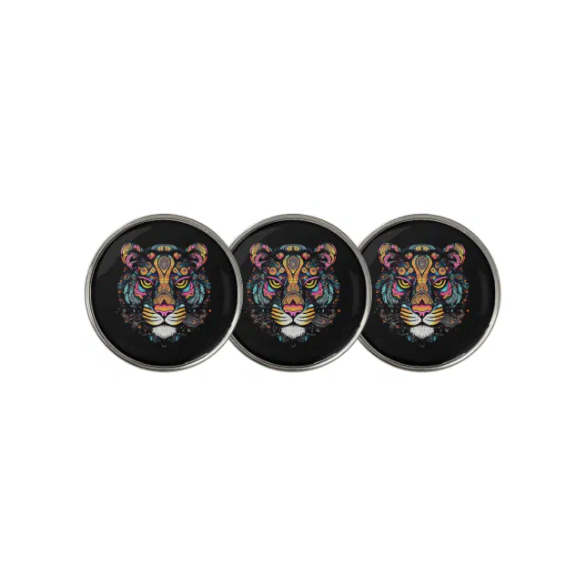 Awesome Tiger Head Golf Ball Marker | Zazzle