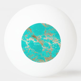 Awesome trendy modern faux gold glitter marble ping pong ball | Zazzle