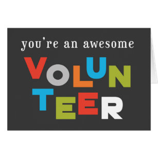 Volunteer Appreciation Cards - Greeting & Photo Cards | Zazzle