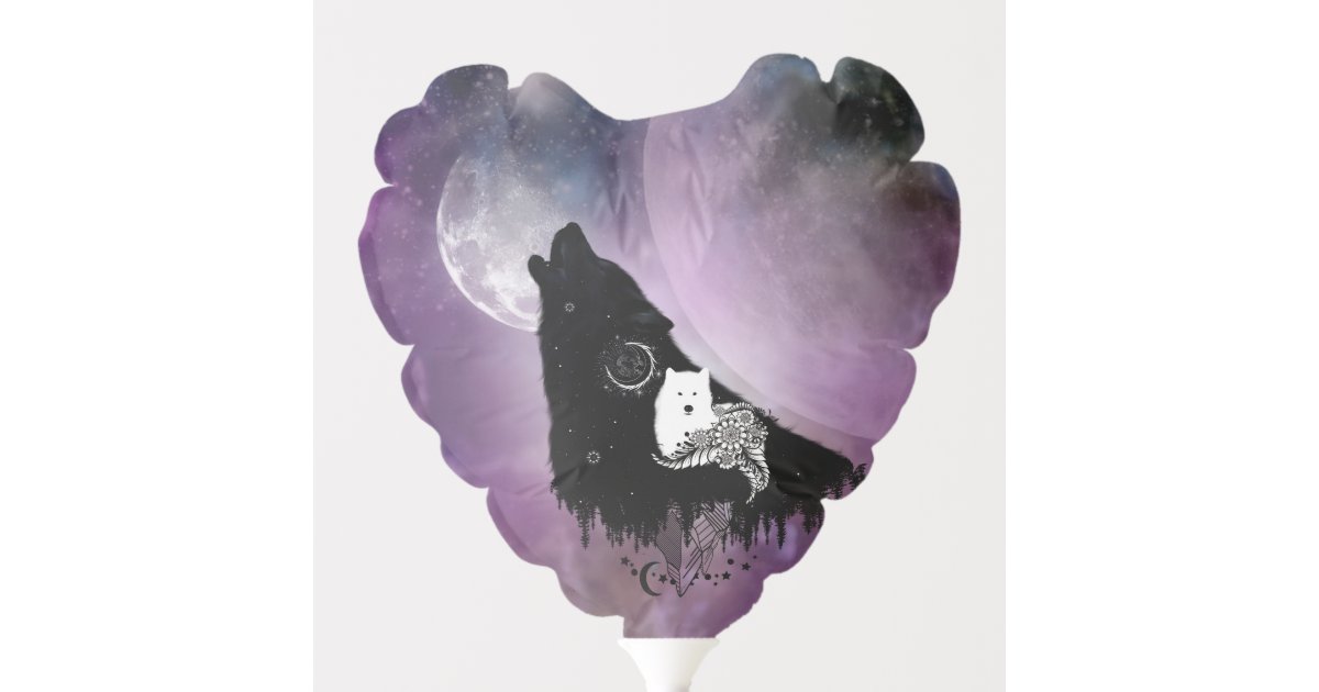 Awesome wolves balloon | Zazzle