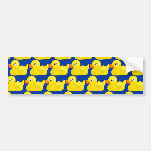 Awesome Yellow Rubber Ducky Wallpaper Design Bumper Sticker | Zazzle