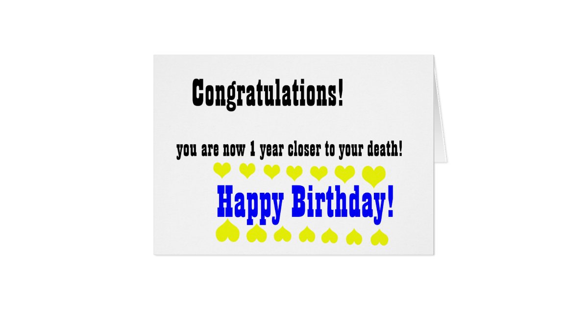 Awful funny Happy Birthday card | Zazzle.com