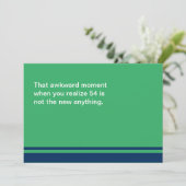 Awkward Moment Birthday Card - Any Year 50s | Zazzle