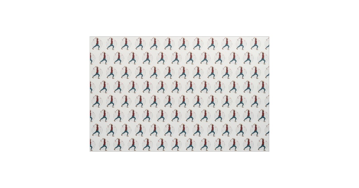 Axe Throwing Fabric | Zazzle