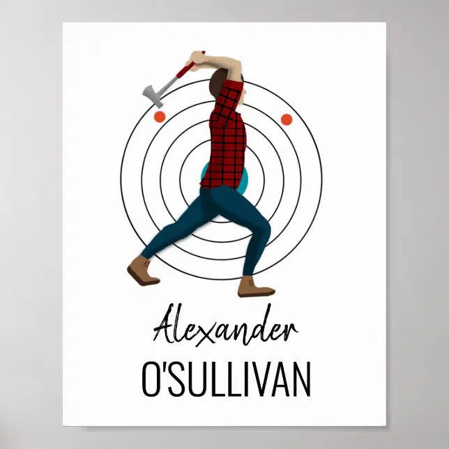 Axe Throwing Poster | Zazzle
