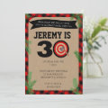 Axe Throwing Thirtieth Birthday Invitation | Zazzle