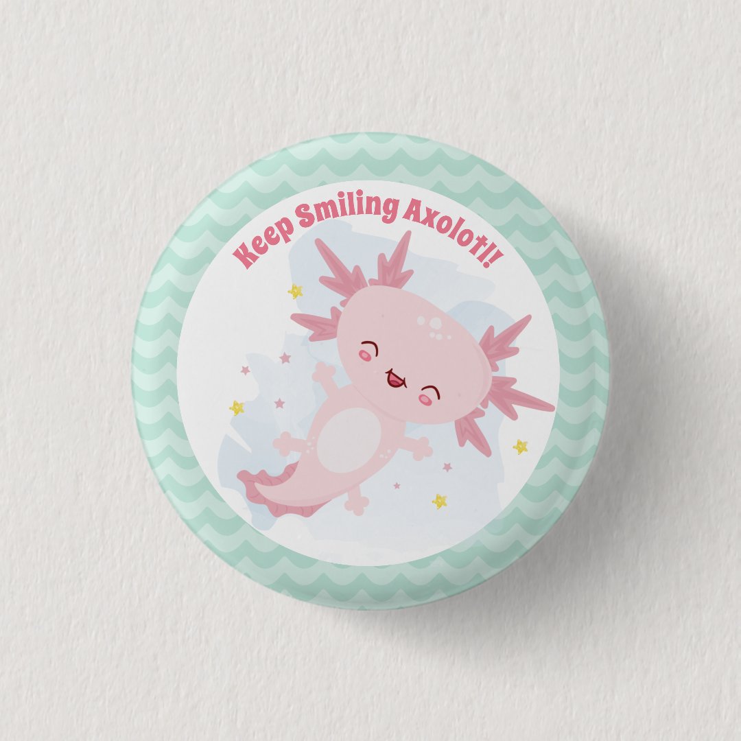 Axolotl Button | Zazzle