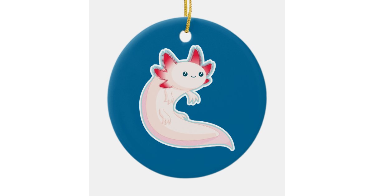 Axolotl Ceramic Ornament | Zazzle