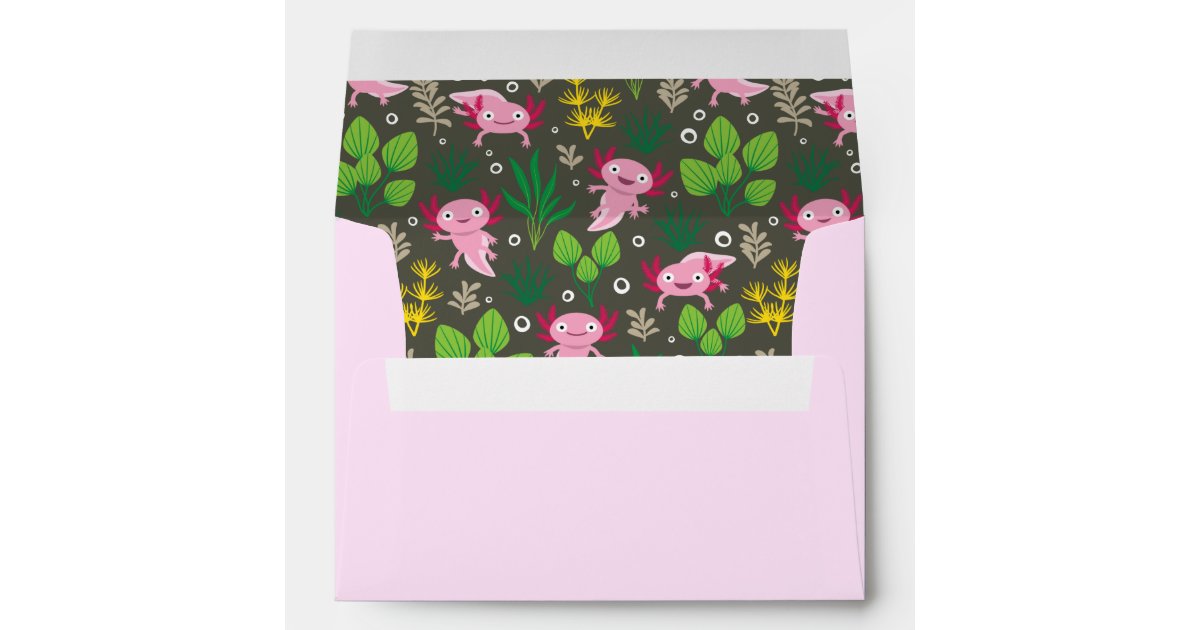 Axolotl Envelope | Zazzle