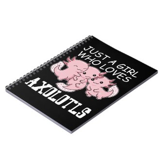 Axolotl Kids Kawaii Axolotl Gift Girls Axolotl Notebook | Zazzle