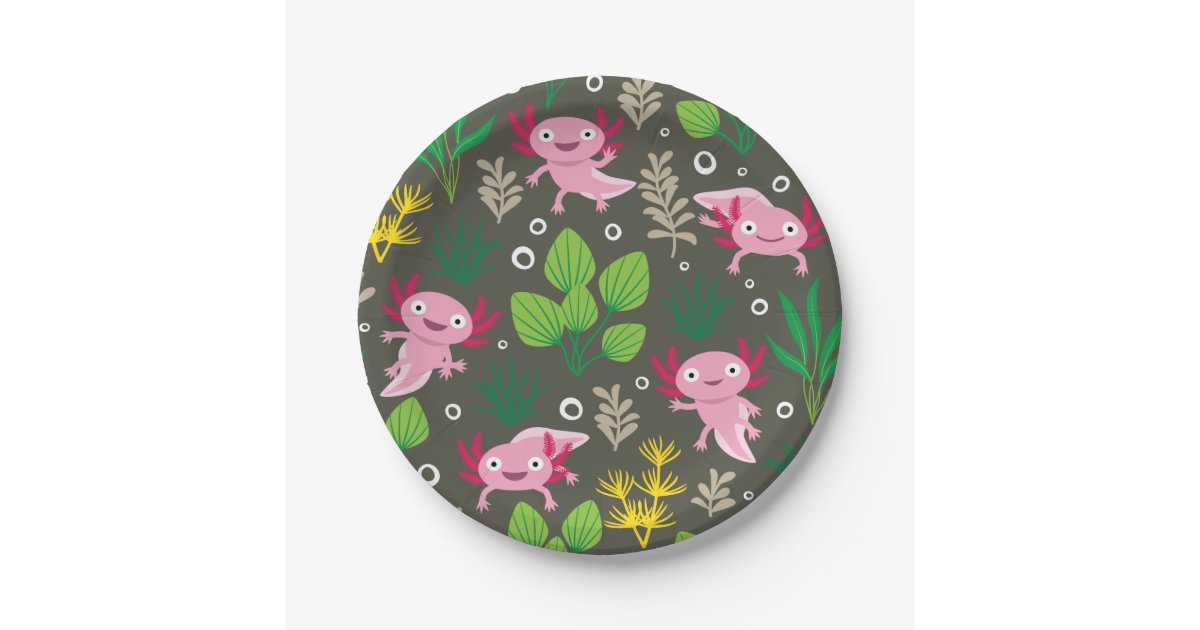 Axolotl Paper Plate | Zazzle