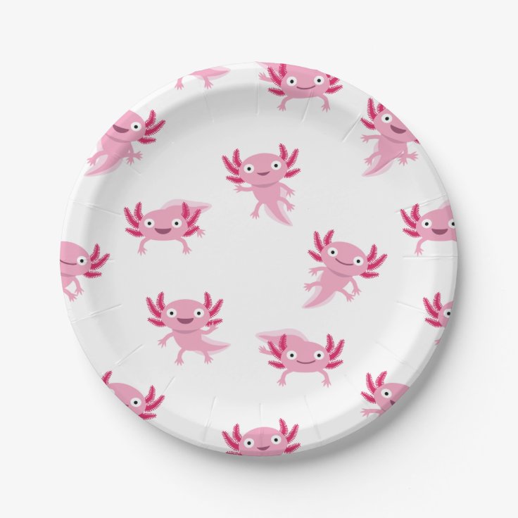 Axolotl Paper Plate | Zazzle