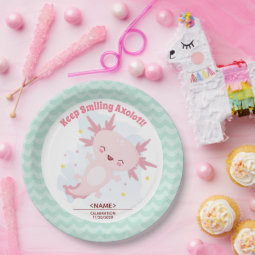 Axolotl paper plates | Zazzle