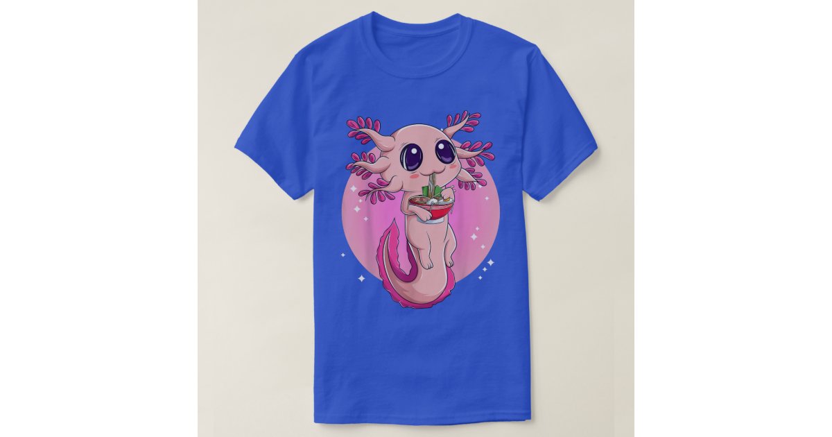 Axolotl Shirt For Women Girls, Japanese Ramen Nood | Zazzle