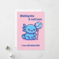 Axolotl Valentines Day Card | Zazzle