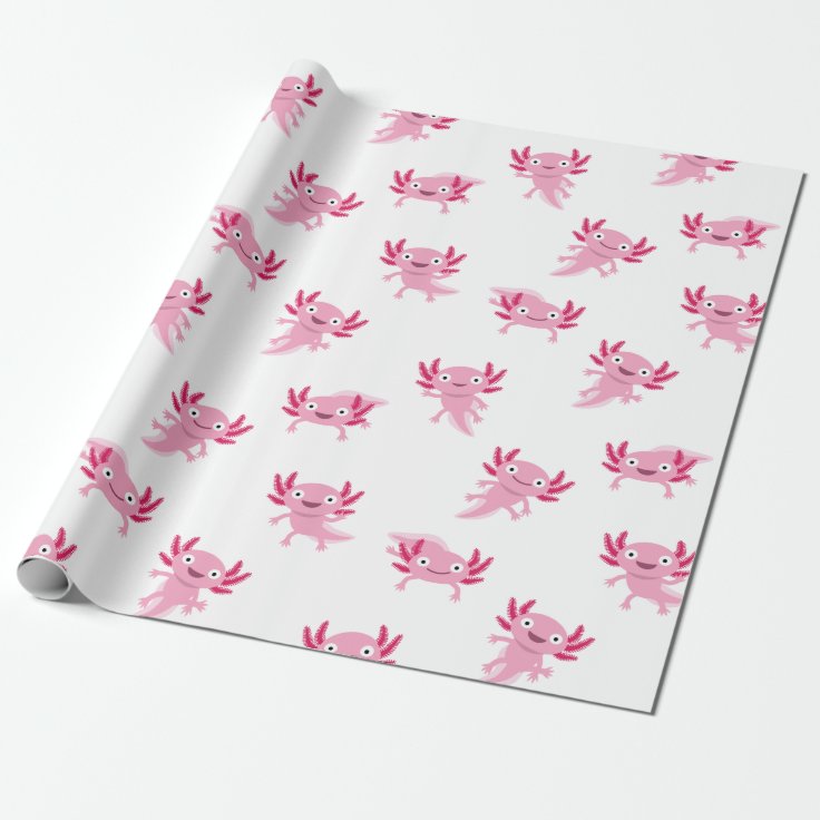 Axolotl Wrapping Paper | Zazzle