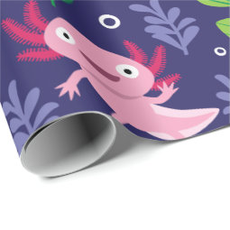 Axolotl Wrapping Paper | Zazzle