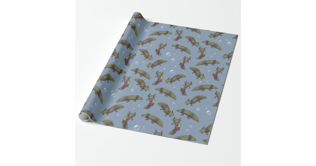 Axolotls! (Light version) Wrapping Paper | Zazzle