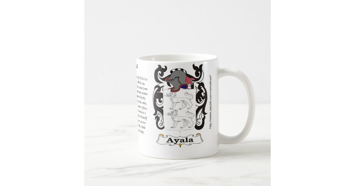 Ayala Family Coat of Arms mug | Zazzle