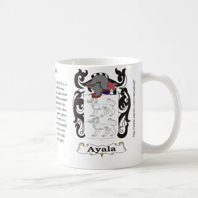 Ayala Family Coat of Arms mug | Zazzle