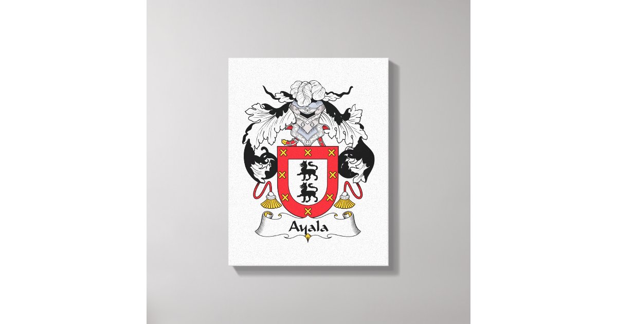 Ayala Family Crest Canvas Print | Zazzle