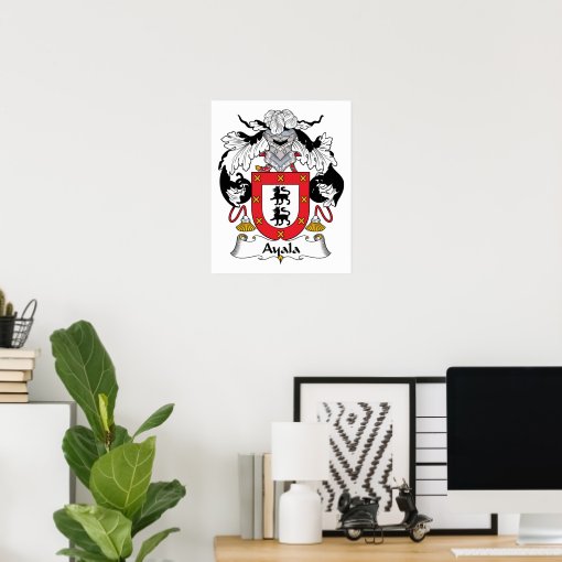 Ayala Family Crest Poster | Zazzle