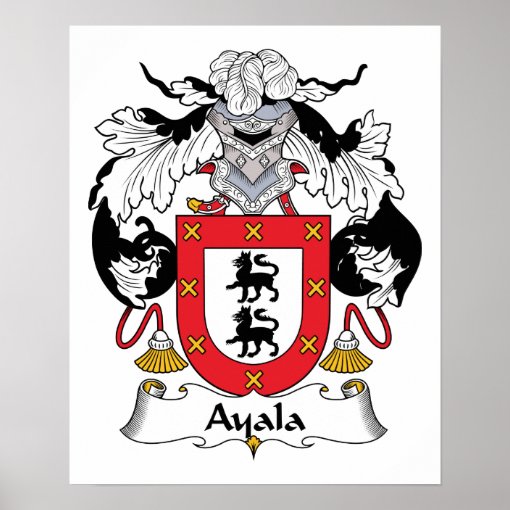 Ayala Family Crest Poster | Zazzle