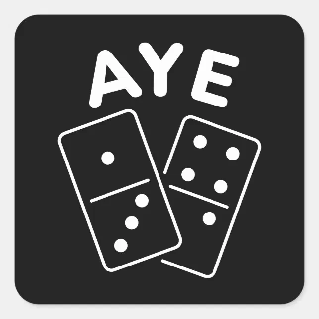 'Aye Domino' K-Pop Boygroup Meme Quote Square Sticker | Zazzle