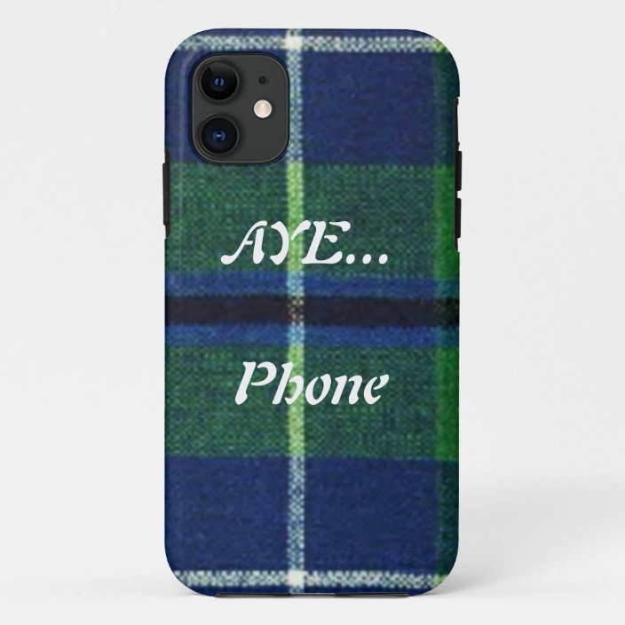 Aye Phone "Scottish Humor" Tartan I-Phone Case | Zazzle.com
