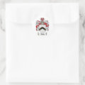 AYERS FAMILY CREST - AYERS COAT OF ARMS CLASSIC ROUND STICKER | Zazzle