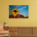 ayers rock kangaroo sign | Zazzle