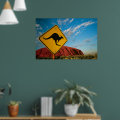 ayers rock kangaroo sign | Zazzle