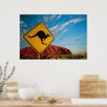 ayers rock kangaroo sign | Zazzle