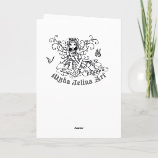 Ayla Tiger Lilly Fairy Card | Zazzle