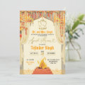 Ayush Homam Indian Baby Cradle Ceremony Invitation | Zazzle