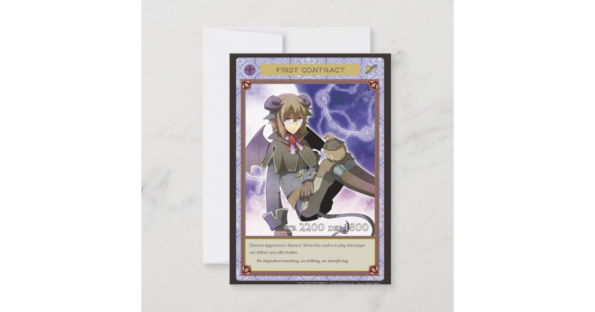AZ card - First Contract | Zazzle