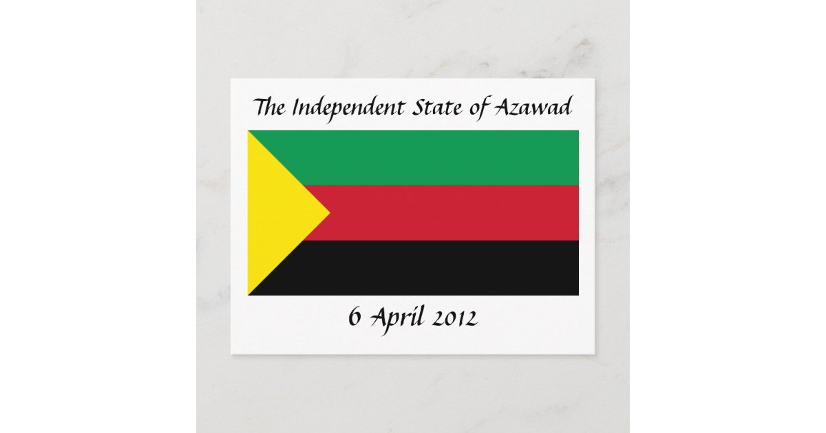 Azawad Flag Postcard | Zazzle