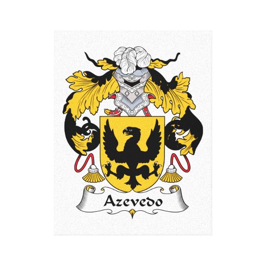 Azevedo Family Crest Canvas Print | Zazzle.com