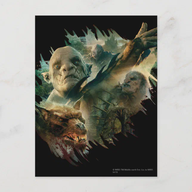 Azog, Narzug, and Bolg Graphic Postcard | Zazzle