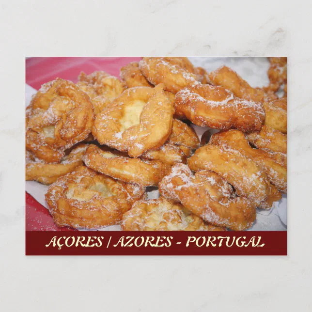 Azorean malassadas postcard | Zazzle