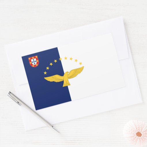 Azores Custom Azores Flag Sticker | Zazzle