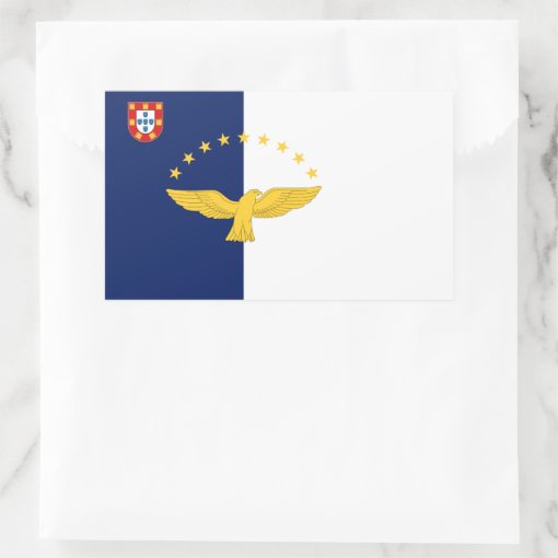 Azores Custom Azores Flag Sticker | Zazzle