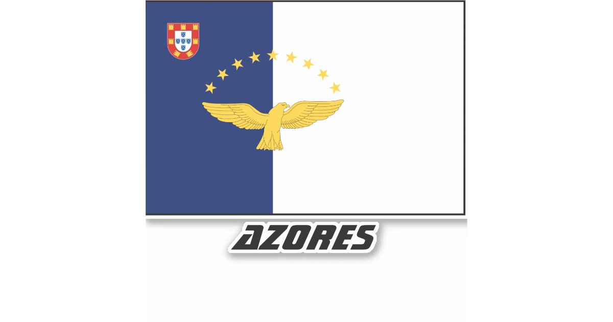 Azores Flag Laser Sticker | Zazzle