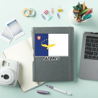 Azores Flag Laser Sticker | Zazzle