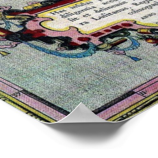 Azores Historic Map Poster | Zazzle