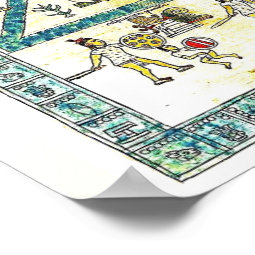 Aztec Art Codex Mendoza Cover copy, Middle Ages Poster | Zazzle