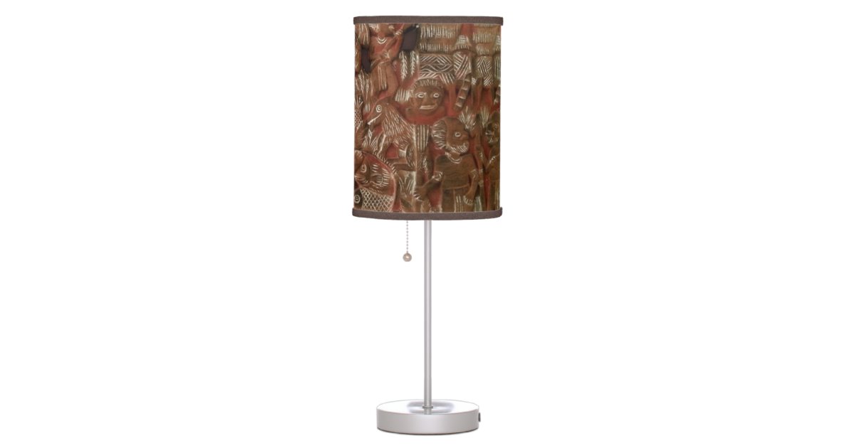 Aztec Art Relief Table Lamp | Zazzle